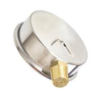 China 4 Inch Liquid Filled Pressure Gauge 0-1000 psi 1/2 NPT Stainless Steel Case for sale