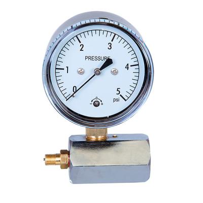 China Valve 5 Psi 6.3cm Capsule Pressure Gauge brass internal 1/8'' NPT for sale
