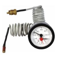 China 52mm 4 Bar Pressure Temperature Gauges Brass Thread Bimetallic Coil Thermometer for sale