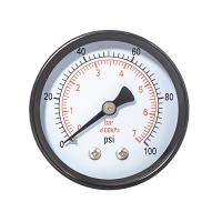 China 2.5 Inch 100 PSI General Pressure Gauge 1/4 NPT Back Mount Brass Connection for sale