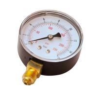 China 2-1/2 Inch 0-230 psi Dry Pressure Gauge 1/4 BSP Lower Mount ABS Case Brass Connection for sale