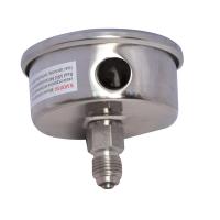 China 2-1/2 Inch Liquid Filled Pressure Gauge 0-230 psi Glycerine Silicone Oil Stainless Steel 1/4 BSP Back Mount for sale