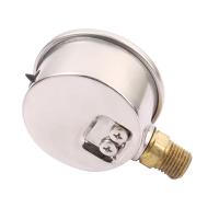 China 300 Psi Liquid Filled Pressure Gauge 2.5 Inch Stainless Steel Case Brass Connection for sale