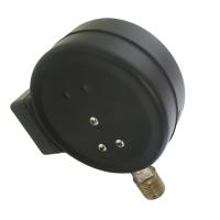 China 4 Inch Electric Contact Pressure Gauge 0-5800 PSI Lower Mount Steel Case Brass Connection for sale