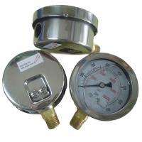 China 2.5 Inch Liquid Filled Pressure Gauge 0-10000 psi Stainless Steel Case 1/4 NPT Lower Mount for sale