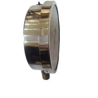 China 6 Inch Liquid Filled Pressure Gauge 0-350 psi Stainless Steel Case Brass Internal 1/2 NPT Lower Mount for sale