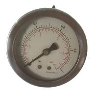 China 2.5 Inch Liquid Filled Pressure Gauge 0-230 psi Stainless Steel Case Brass Internal 1/4 NPT Back Mount for sale