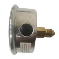 China 2.5 Inch Liquid Filled Pressure Gauge 0-230 psi Stainless Steel Case Brass Connection for sale