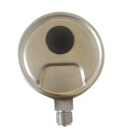 China 4 inch Stainless Steel Liquid Filled Pressure Gauge 0-25 bar Glycerine 1/2 BSP Lower Mount Explosion Proof for sale