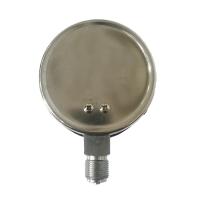 China 3 Inch 75mm Capsule Pressure Gauge 0-400 mbar 1/4 BSP Lower Mount Chrome Steel Case for sale