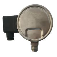 China 4 Inch 10cm Electric Contact Pressure Gauge 9 Kg/cm2 Liquid Filled Stainless Steel 3/8 NPT for sale