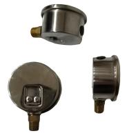 China Compound Vacuum  2.5in 1/4 BSPT Liquid Filled Pressure Gauges 60psi for sale