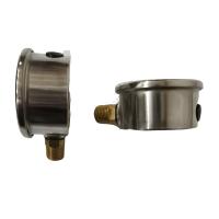 China 2.5 inch Liquid Filled Compound Pressure Gauge 30 psi 1/4 BSP Stainless Steel for sale