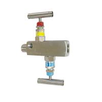 China Stainless Steel 2 Way Instrument Manifold Valve 6000 psi 200C for Pressure Gauge for sale
