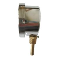 China Industrial Bimetal Thermometer 0-120C 4 Inch Dial 100mm Stem 1/2 NPT Bottom Mount for sale