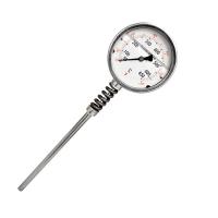 China 2.5 Inch 63mm Bimetal Thermometer 1/2 BSP 100mm Stem Temperature Gauge 50-650C for sale
