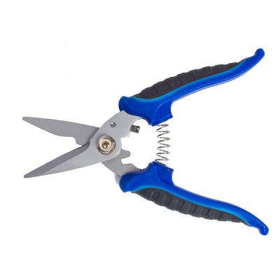 China 7 Inch 180mm Heavy Duty Electrician Scissors JTWC-004 Wire Cable Cutters 2/0 Soft Copper for sale