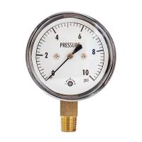 China 4 Inch 100mm Capsule Pressure Gauge 0-10 Psi 1/8 BSP Water Manometer for sale