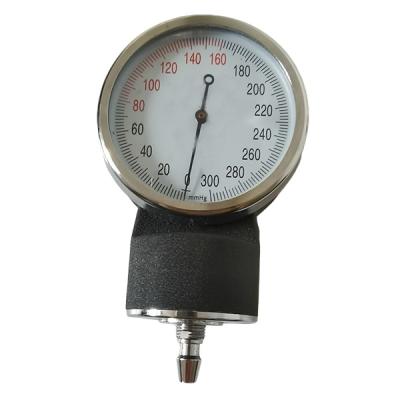 China Blood Pressure Gauge 2 inch 0-300 mmHg Aluminum Case Black for Manual Sphygmomanometer for sale