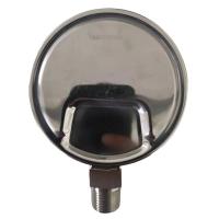 China 4 Inch Stainless Steel Liquid Filled Pressure Gauge 0-1 MPa 1/2 NPT Bayonet 1.6% Accuracy for sale