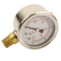China 2.5in Liquid Filled Pressure Gauge 0-150 psi 1/4 BSPT Stainless Steel Case Brass Internal for sale