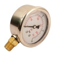 China Stainless Steel Liquid Filled Pressure Gauge 0-16 Bar 2.5 Inch Glycerine 1/4 NPT for sale