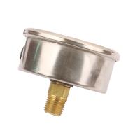 China 2.5 Inch 150 PSI 10 Bar Liquid Filled Pressure Gauge Stainless Steel Case Back Mount for sale