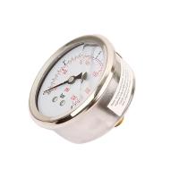 China 2.5 Inch Liquid Filled Pressure Gauge 230 Psi 1/4 NPT Brass Internal Stainless Steel Case for sale