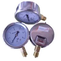 China 2.5 Inch Liquid Filled Pressure Gauge 0-6 Bar 1/4 BSP Stainless Steel Case Brass Internal for sale
