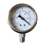 China Stainless Steel 15000psi Dry Pressure Gauge 1/4 BSPT 38mm Lower Mount for sale