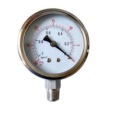 China Stainless Steel 15000psi Dry Pressure Gauge 1/4 BSPT 38mm Lower Mount for sale