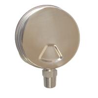 China Stainless Steel Liquid Filled Pressure Gauge 2.5 Inch 0-7 Bar 1/4 NPT Lower Mount for sale