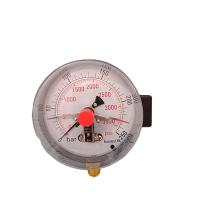 China 6 Inch 3800 psi Electric Contact Pressure Gauge 3/8 NPT Stainless Steel for sale