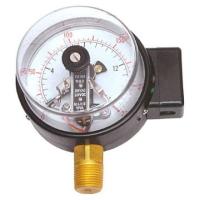 China Electric Contact Pressure Gauge 0-16 bar 4 inch Dial 1/2 BSP Steel Case Brass Connection for sale