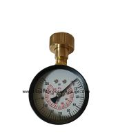 China Black Painted 200 psi Glycerin Filled Pressure Gauge 2-1/2 inch Dial for Water Pressure Measurement for sale