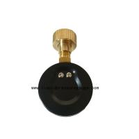 China Black Painted 200 psi Glycerin Filled Pressure Gauge 2-1/2 inch Dial for Water Pressure Measurement for sale
