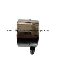 China Lower Mount General Capsule Pressure Gauge 100mbar Chromed 1/4'' NPT for sale