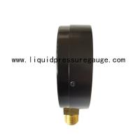 China 4 Inch Dry Hydraulic General Pressure Gauge 1/2 BSP Steel Case 150 Psi for sale
