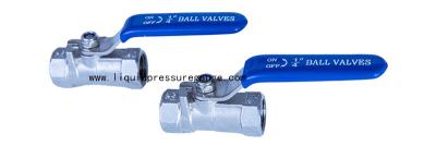 China Stainless Steel 1 PC Ball Valve Standard Port 1/4 NPT Female to Female 1000 psi for sale