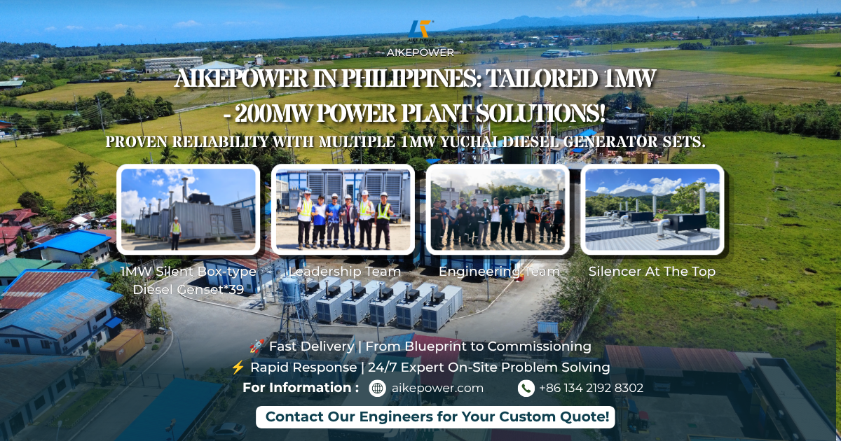 27MW Philippines Island Power Plant | 39 Units Yuchai YC12VTD Diesel Generators