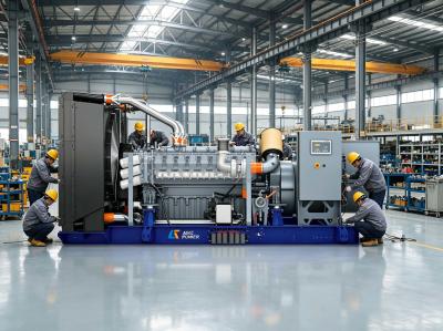 China AM2000 2000kW / 2200kW Heavy Fuel Oil Generator Heavy Duty Industrial for sale