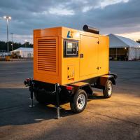 China Genset Trailer Towing Chassis Assembly Compatible with Weichai, Yuchai, DCEC, SDEC Rental Generators for sale