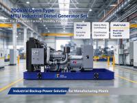 China 700kW Open Type MTU Industrial Diesel Generator Set for European Factory Standby Power for sale