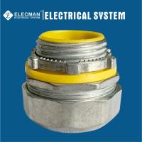 China Zinc Liquid Tight Connector Straight Flexible Conduit Fittings 1/2 to 4 Inch UL Listed for sale