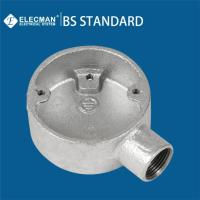 China BS4568 Malleable Iron Terminal Outlet Box One Way Type 20mm to 32mm for sale