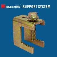 China Yellow Electro Galvanized Heavy Duty Strut Beam Clamp 1/4 to 1/2 Inch for Mexico for sale
