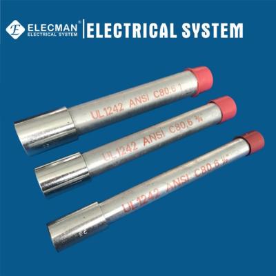 China Intermediate Metal IMC Conduits UL1242 Galvanized Carbon Steel for sale