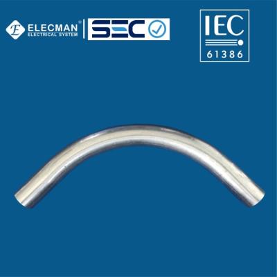 China IEC 61386 Carbon Steel EMT 90 Degree Conduit Elbow 16-50mm Set Screw Connection for sale
