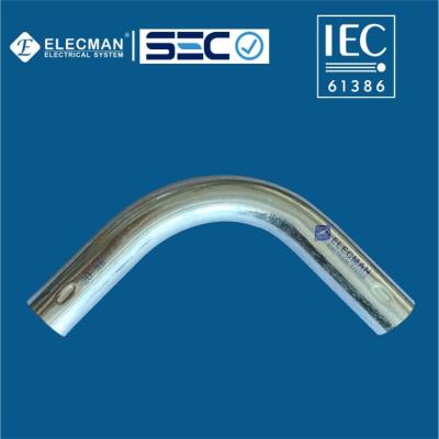 China Carbon Steel IEC 61386 EMT Elbow 90 Degree Sleeve Connection 20mm to 50mm for sale