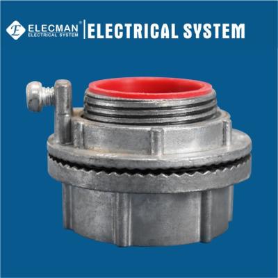 China Zinc Insulated IMC Rigid Conduit Hub with Bonding Screw 1/2 to 4 Inch for sale